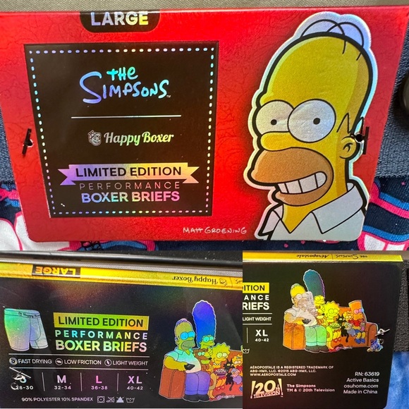 Underwear & Socks | Happy Boxer The Simpsons Duff Beer Boxer Briefs ...